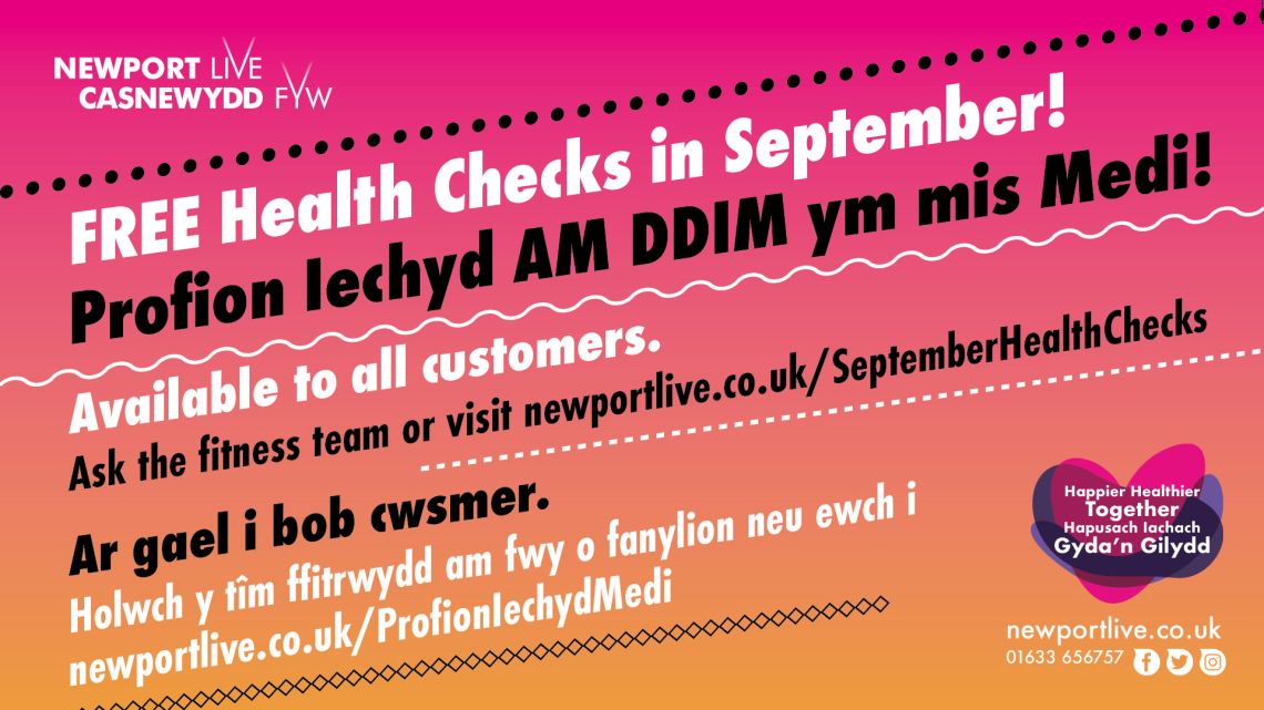 Free Health Checks in September & Win! Win! Win!